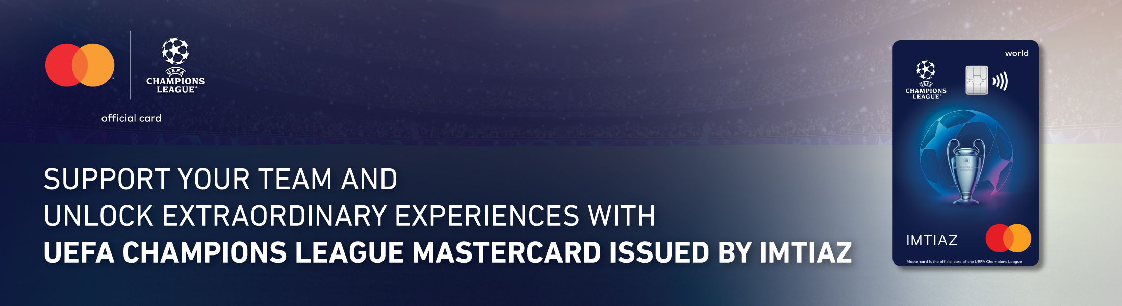 Mastercard UEFA Champions League Credit Card issued by IMTIAZ - Bahrain ...